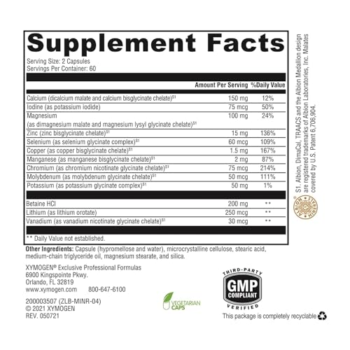 gluten-free blended vitamin & mineral supplements