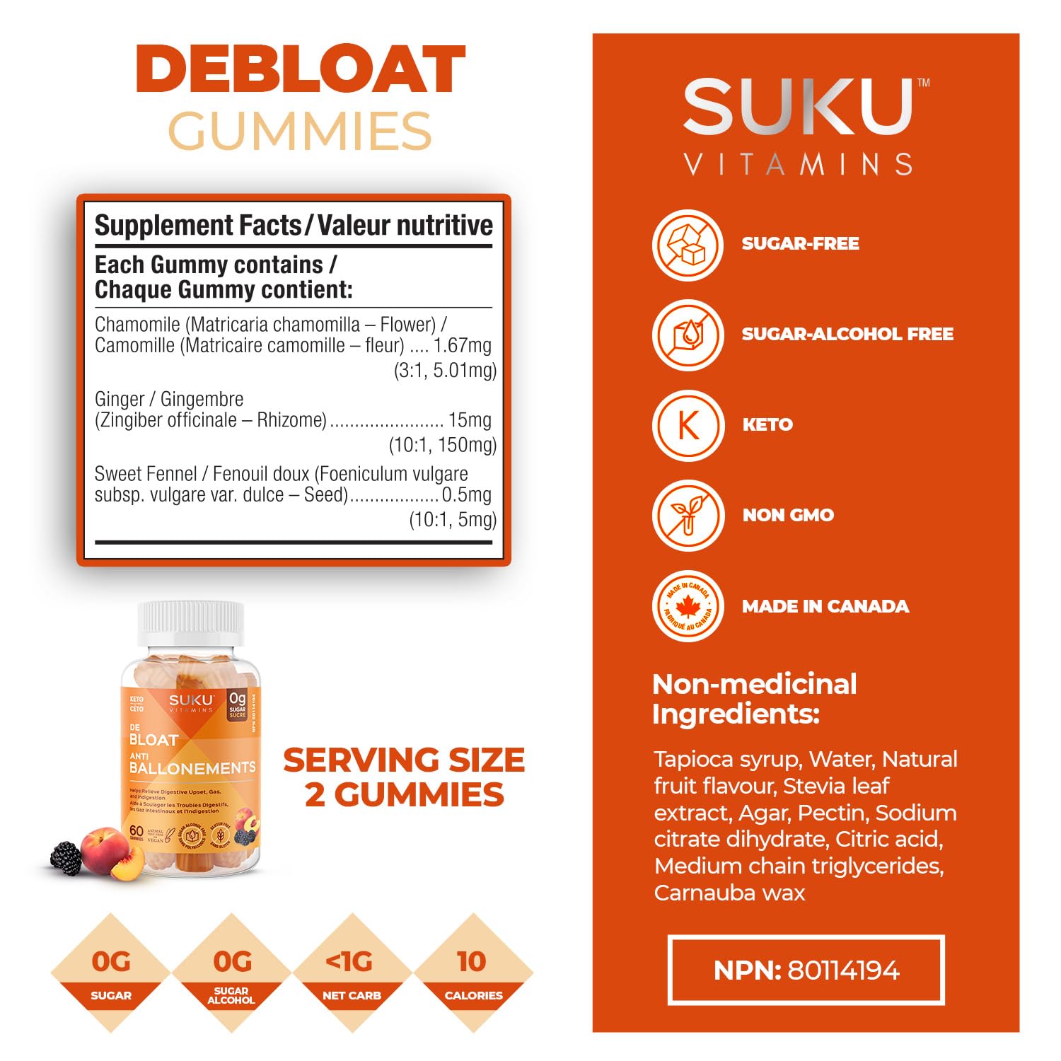 Gluten-free blended vitamin supplements