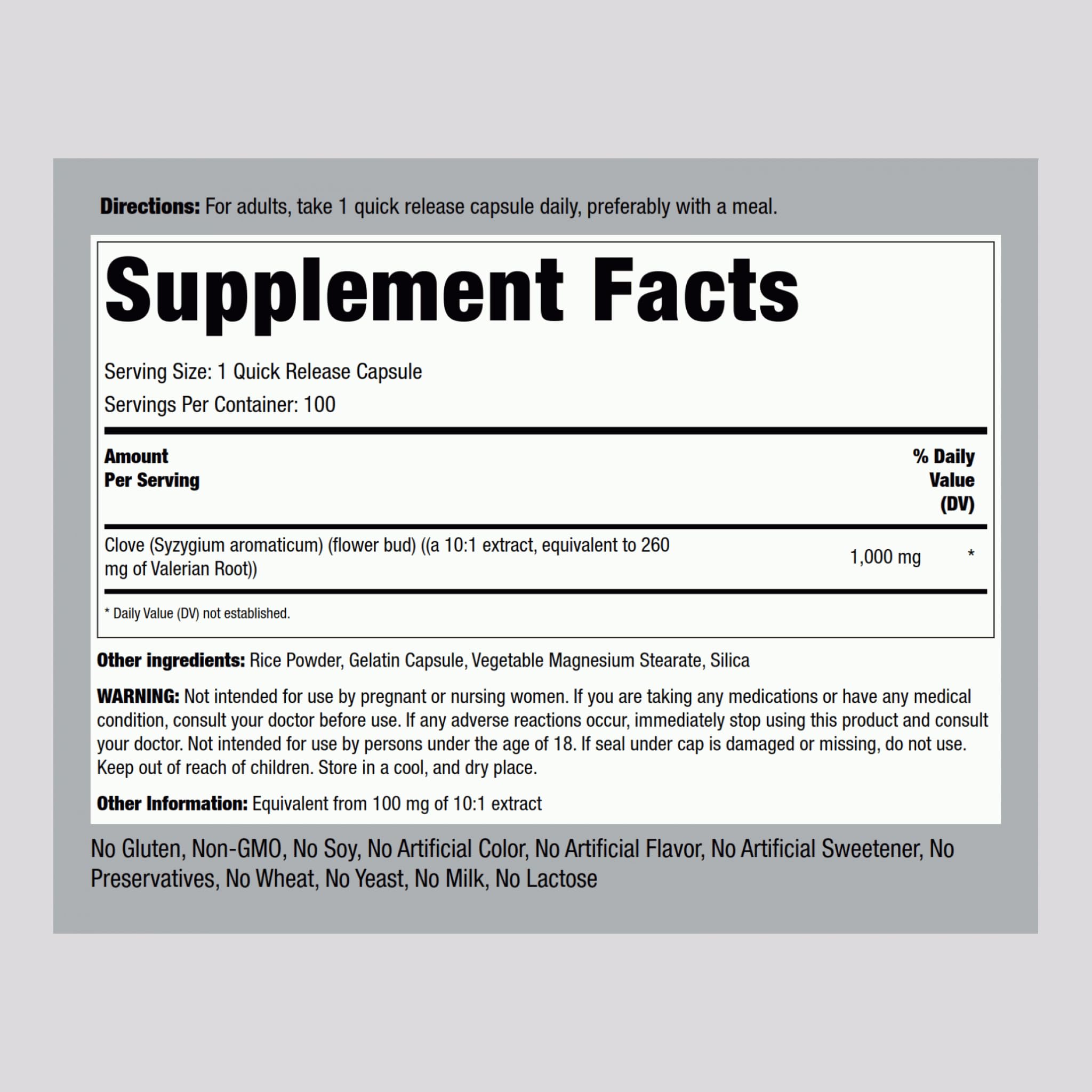 Gluten free blended vitamin support