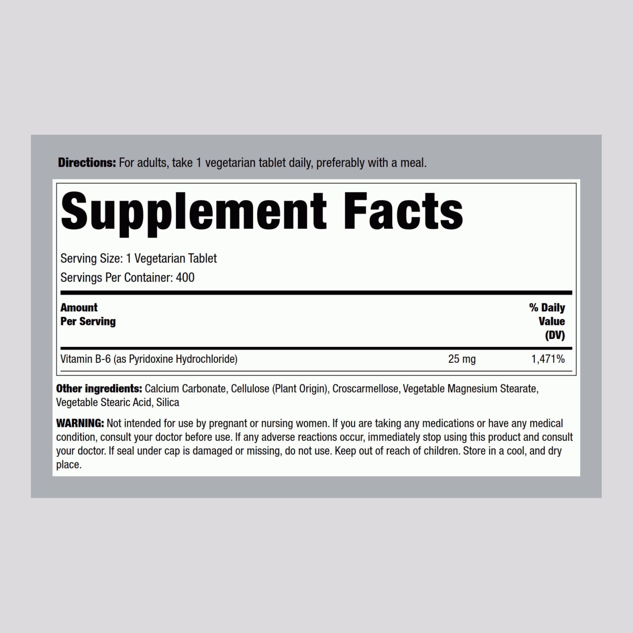 Gluten-free blended vitamin tablets