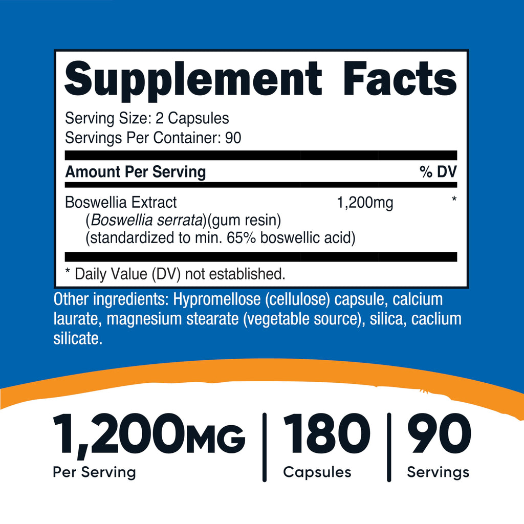 Gluten-free Boswellia extract for wellness