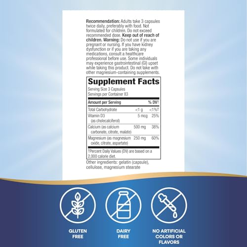 Gluten free calcium capsules for health