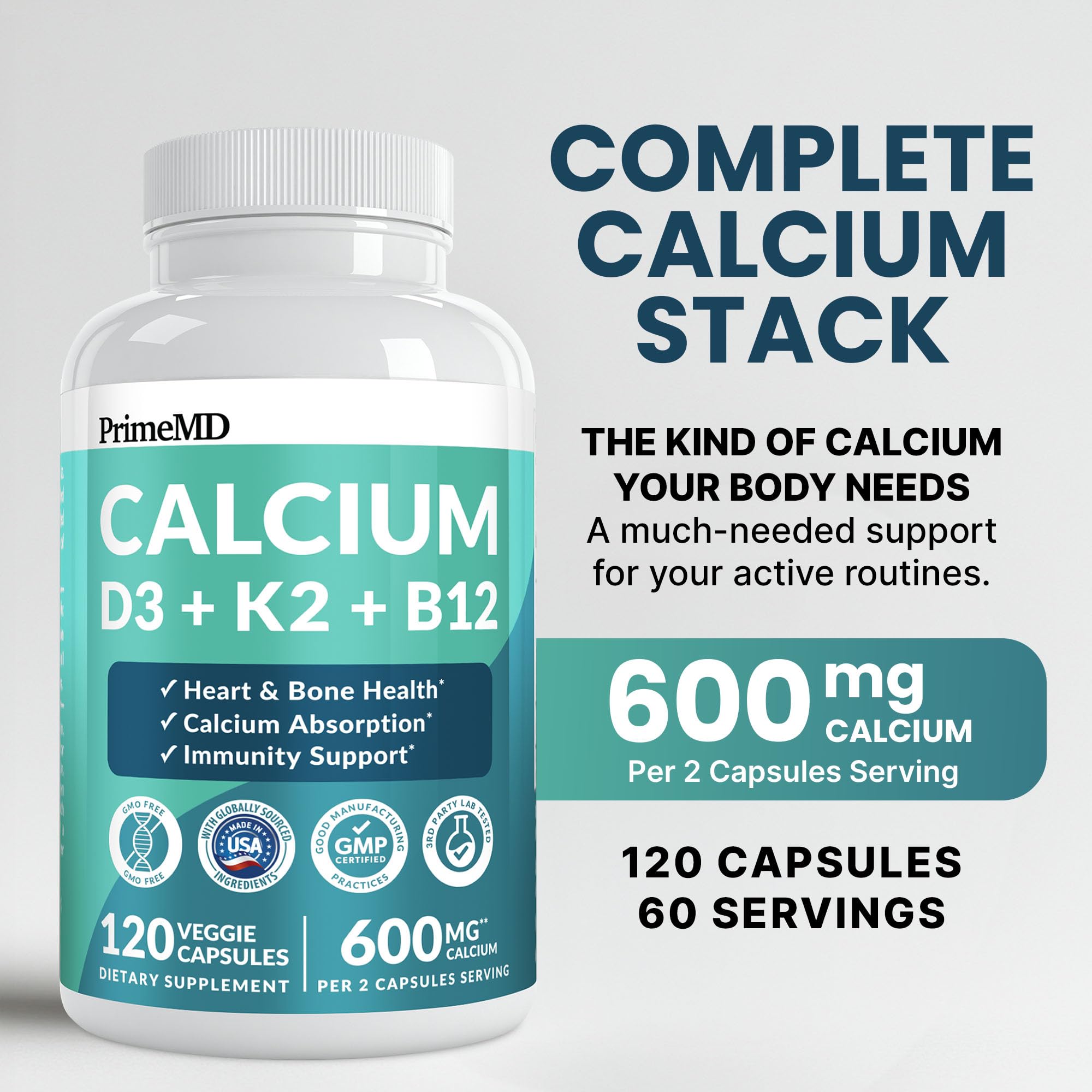 gluten-free calcium capsules for health