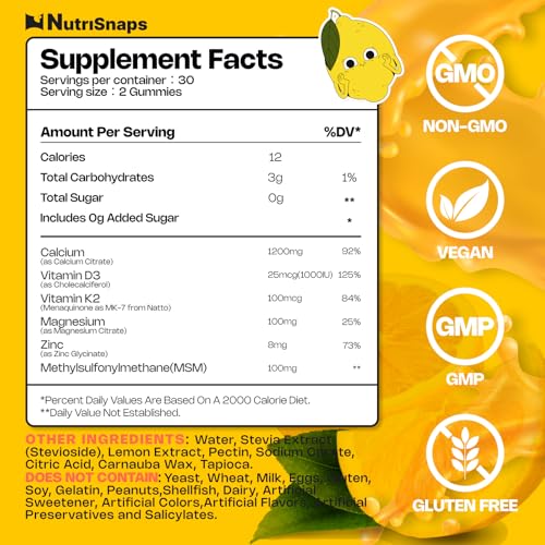 Gluten-free calcium citrate for strong bones