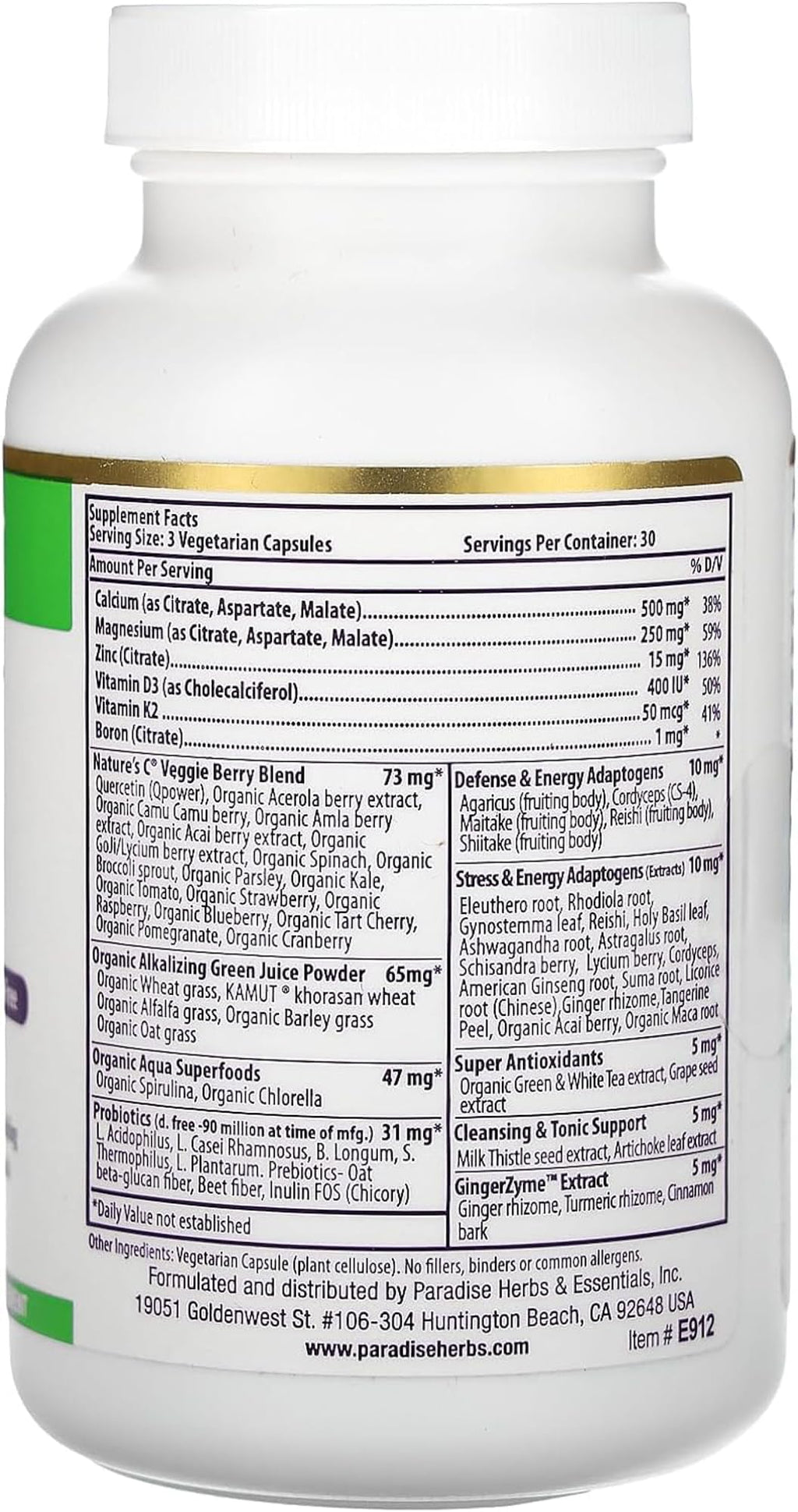 gluten-free calcium D3 K2 formula
