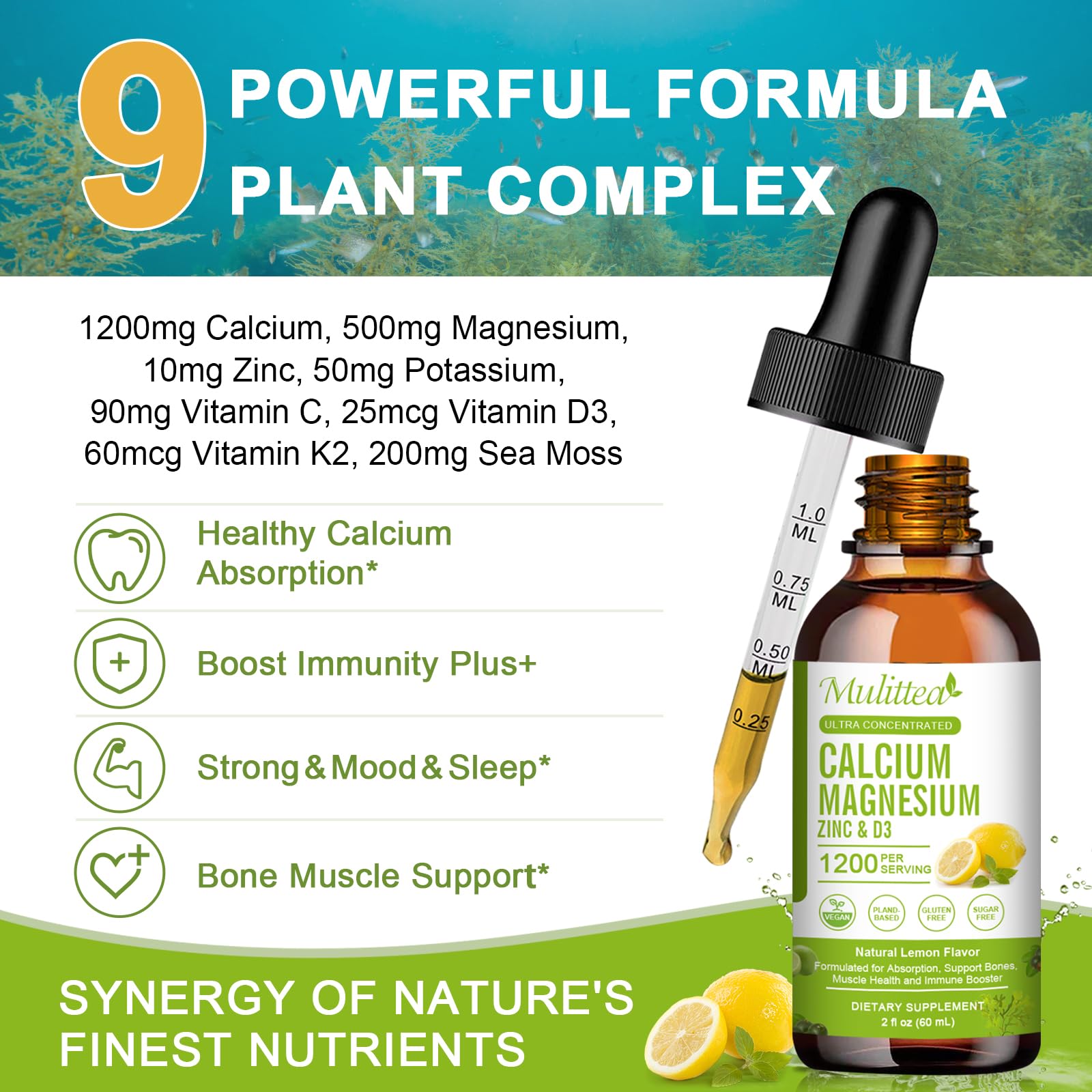 gluten free calcium drops for wellness