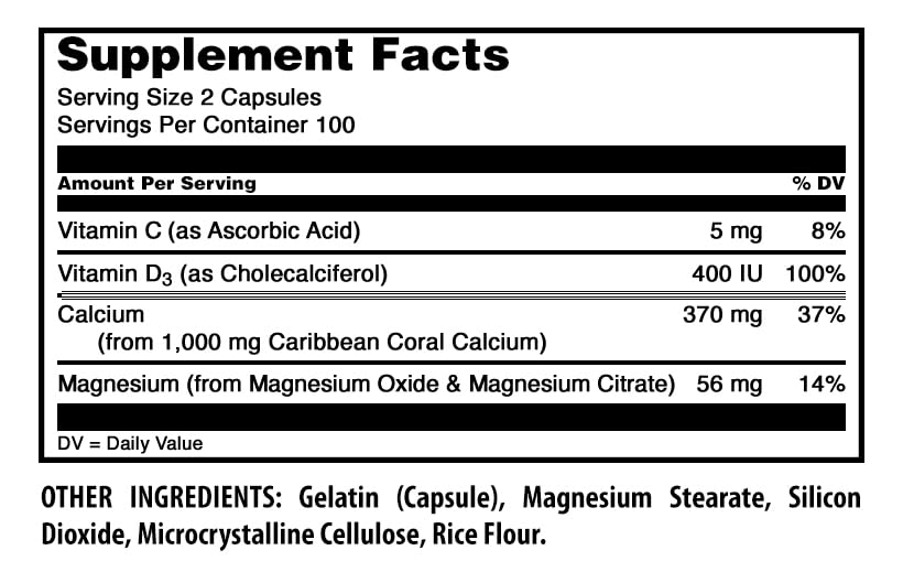 Gluten-free calcium for bone health