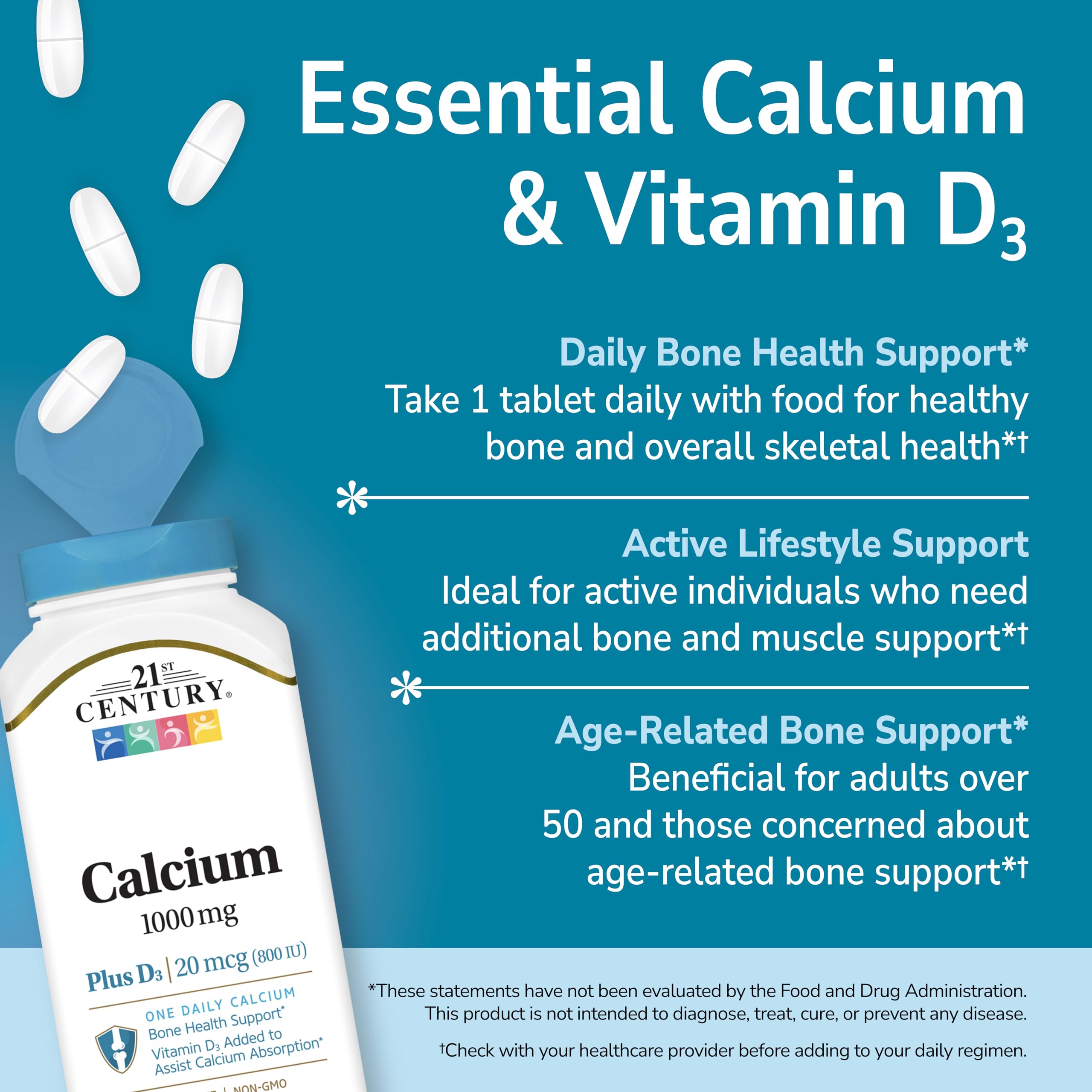 Gluten-free calcium for men and women