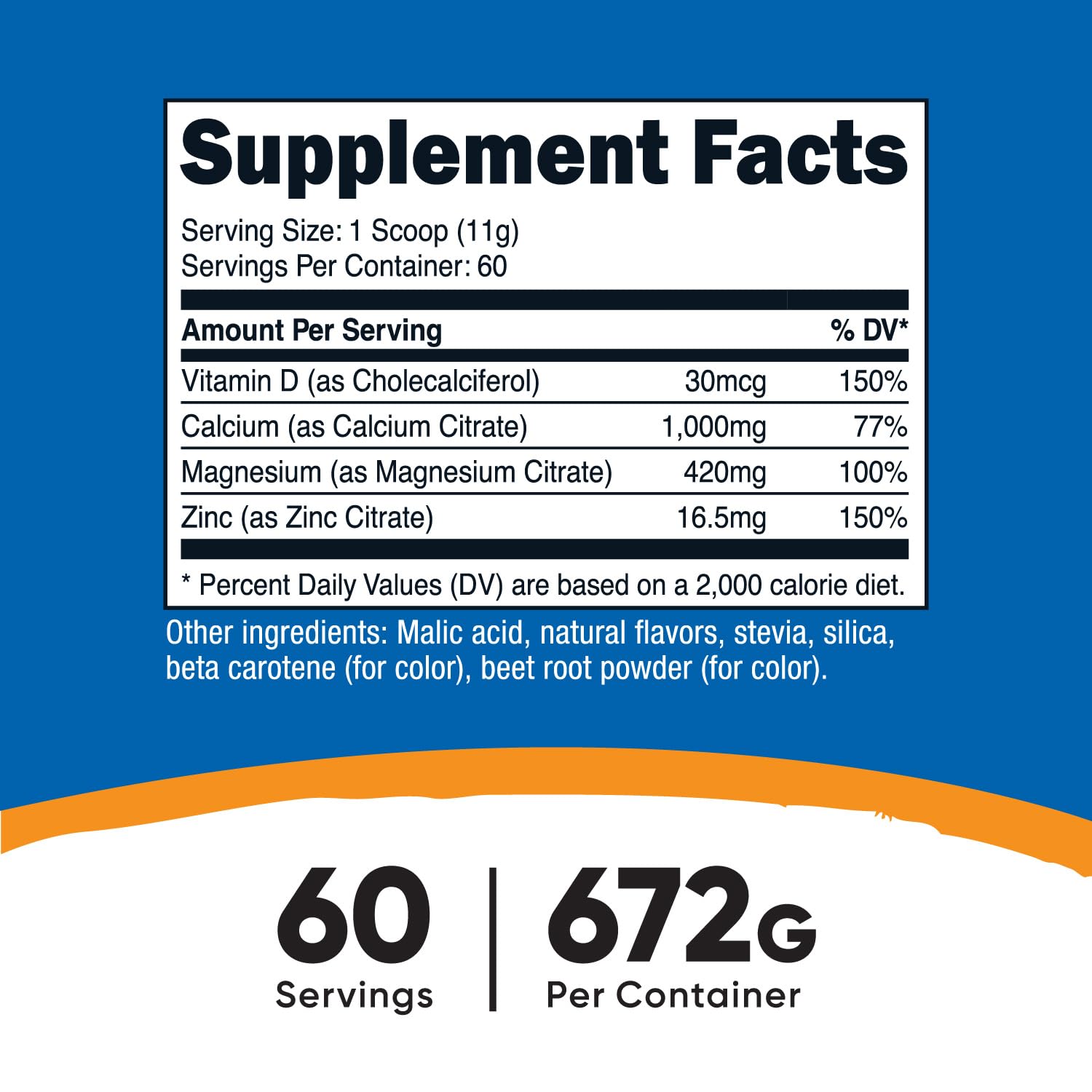 Gluten-free calcium magnesium blend
