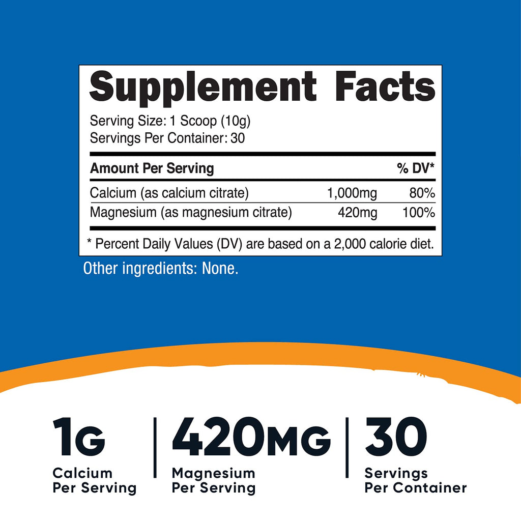 Gluten free calcium magnesium powder