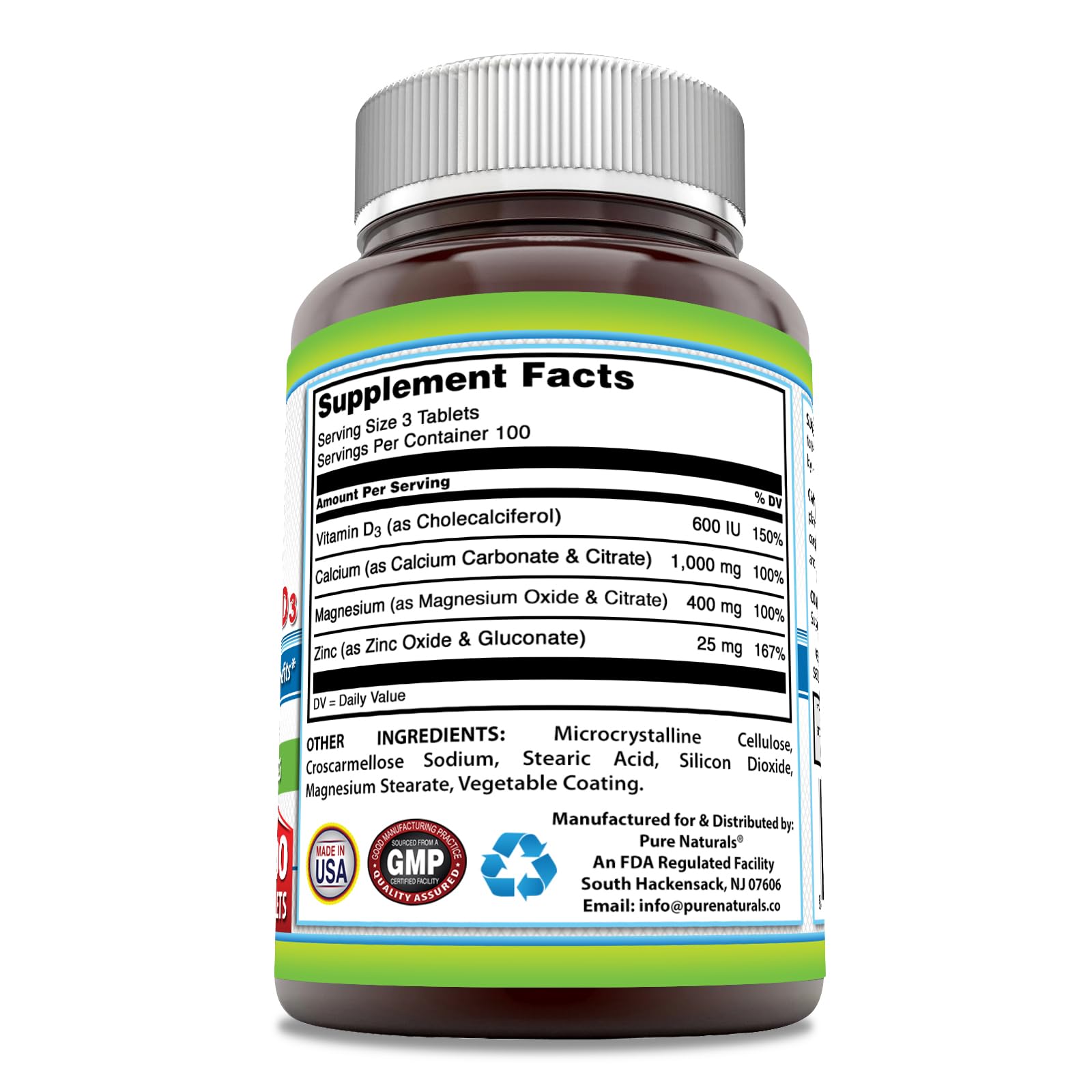 Gluten free calcium magnesium vitamins