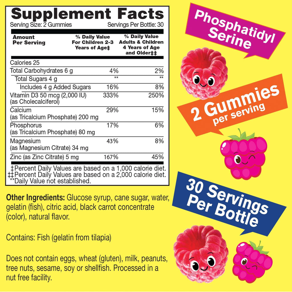 Gluten free calcium magnesium zinc gummies
