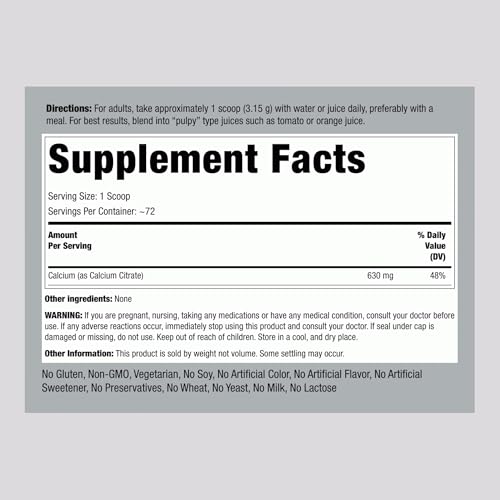 gluten-free calcium powder for wellness