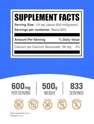 gluten free calcium supplement option