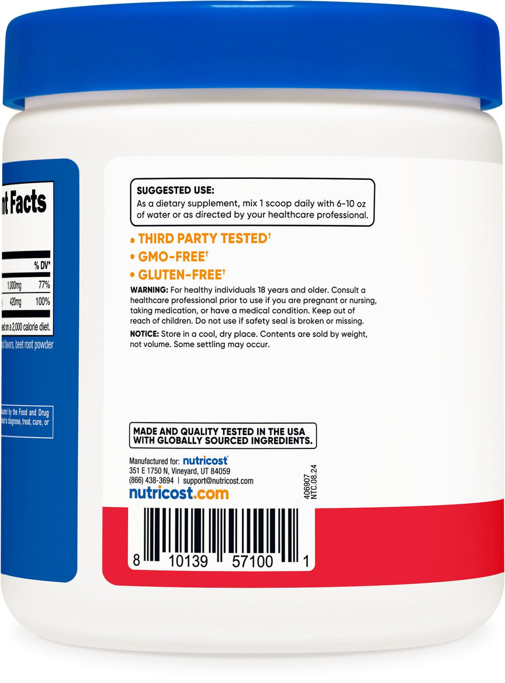 Gluten-free calcium supplement option