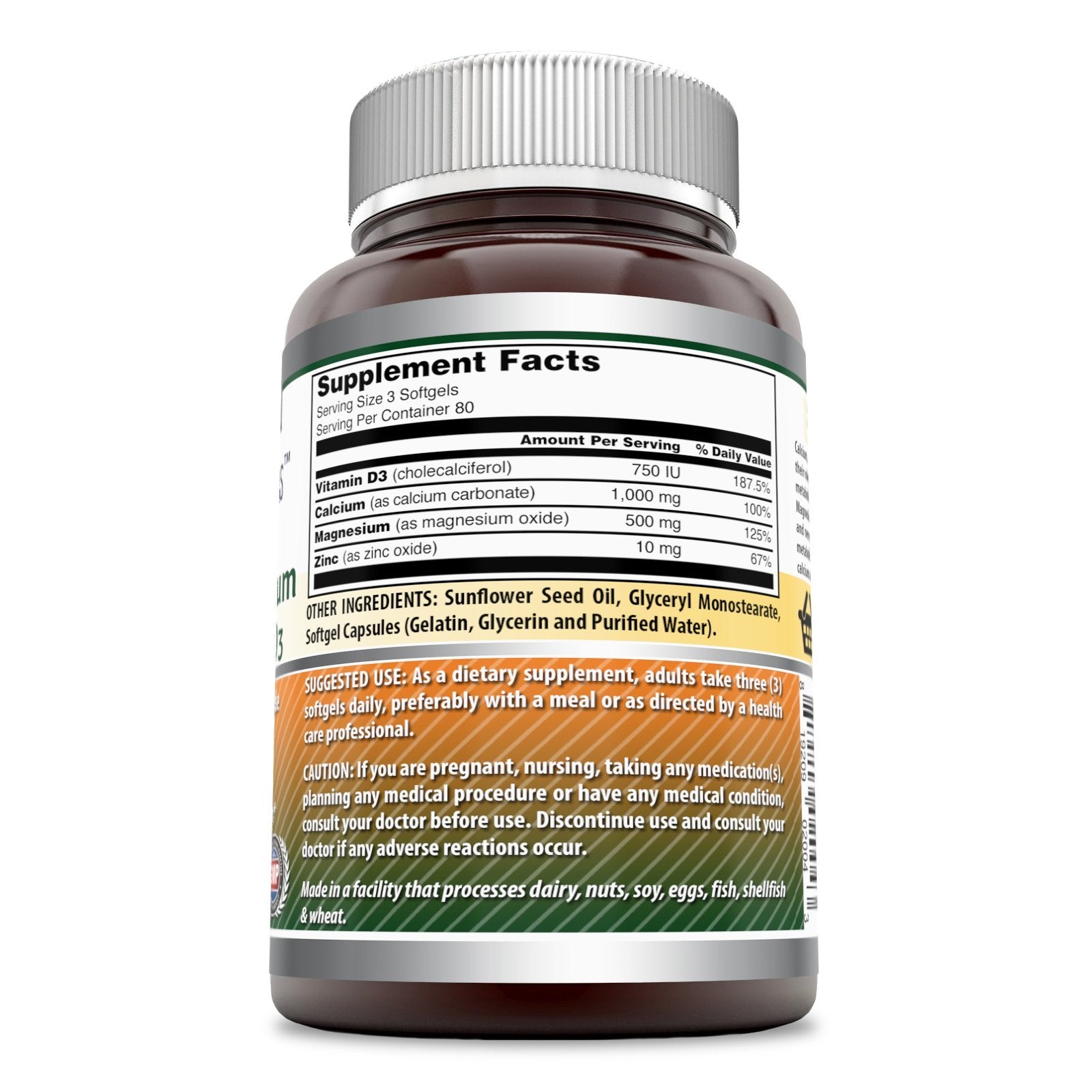 Gluten free calcium supplement pack