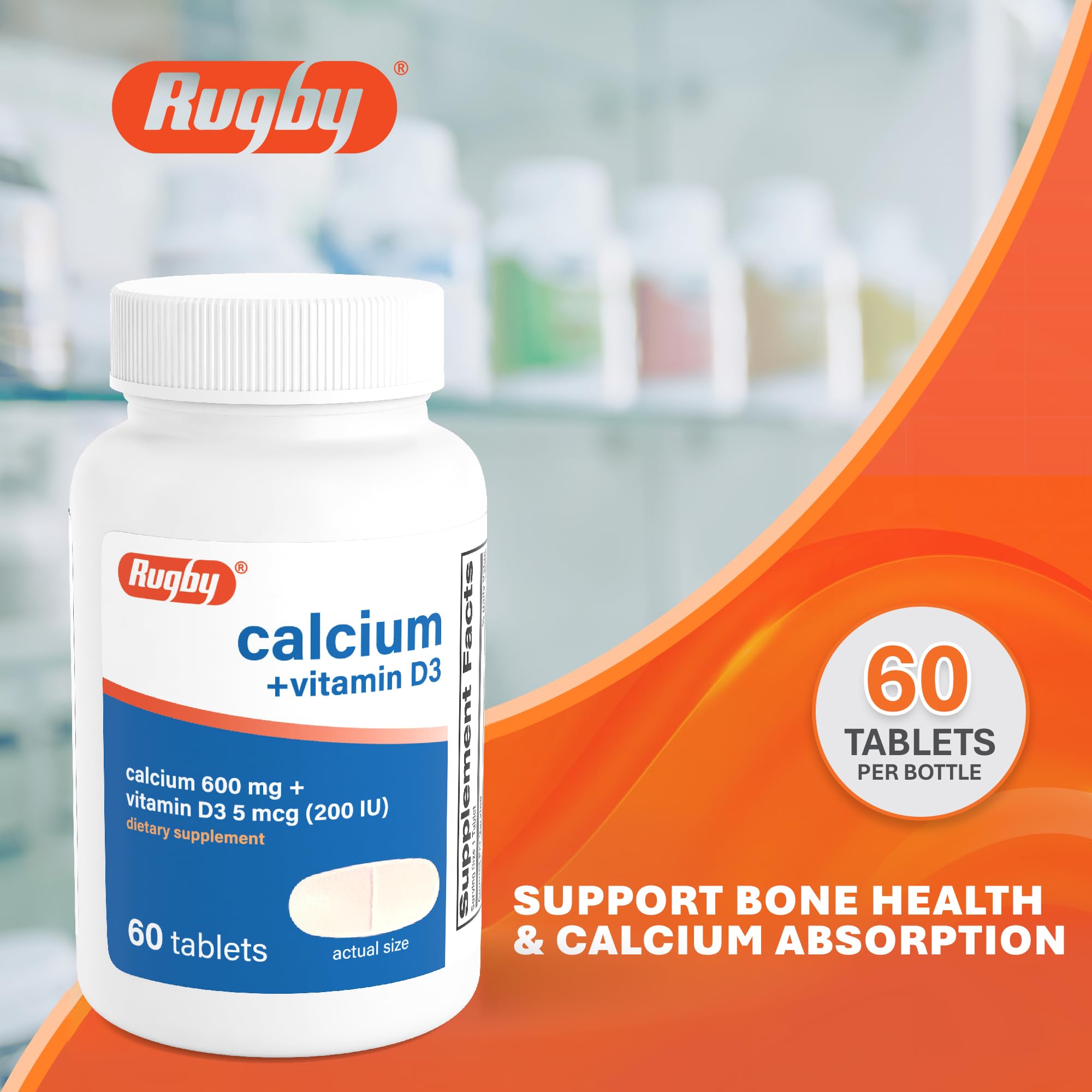 Gluten-free calcium tablets for absorption