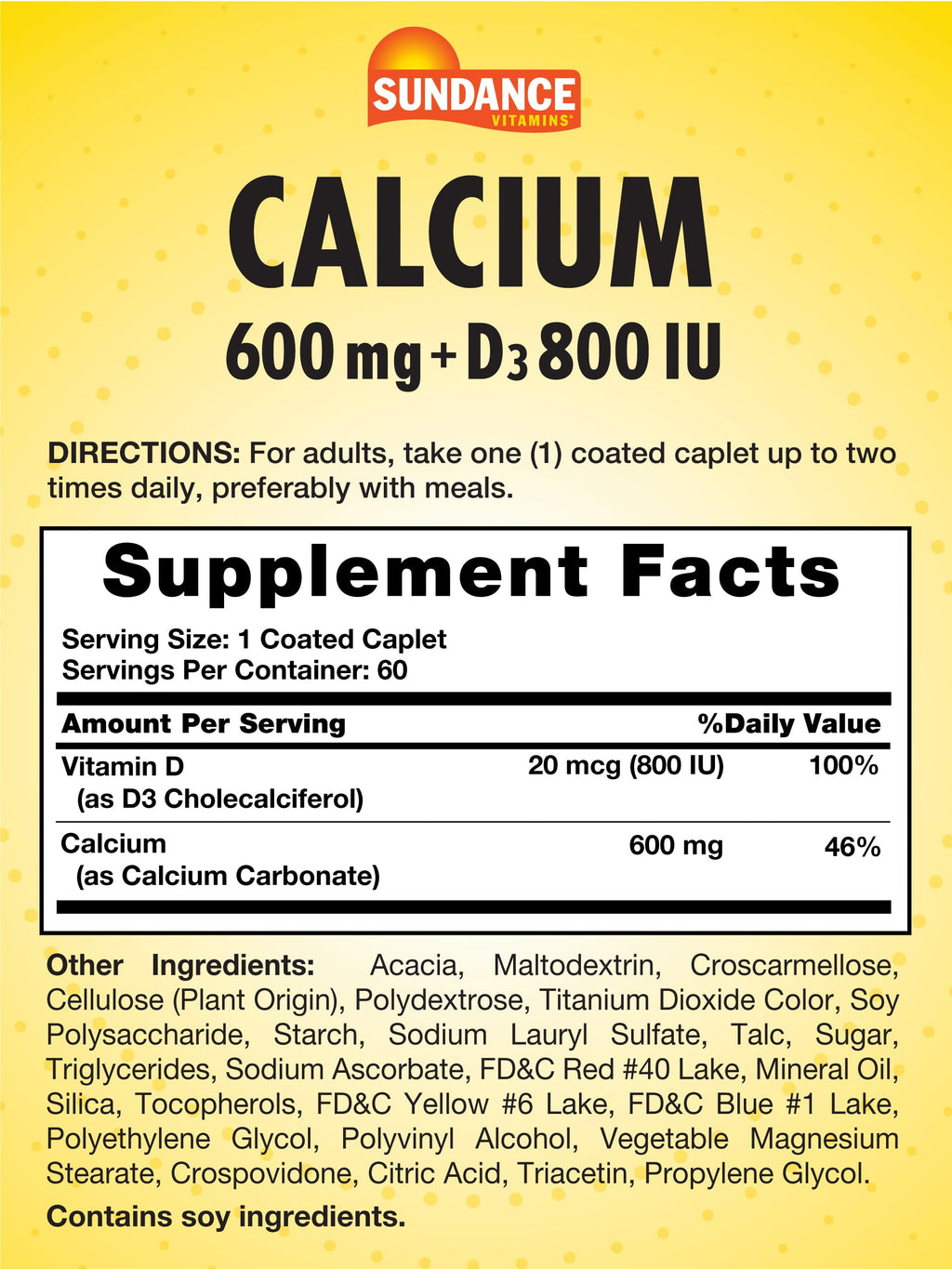 Gluten free calcium with vitamin D3