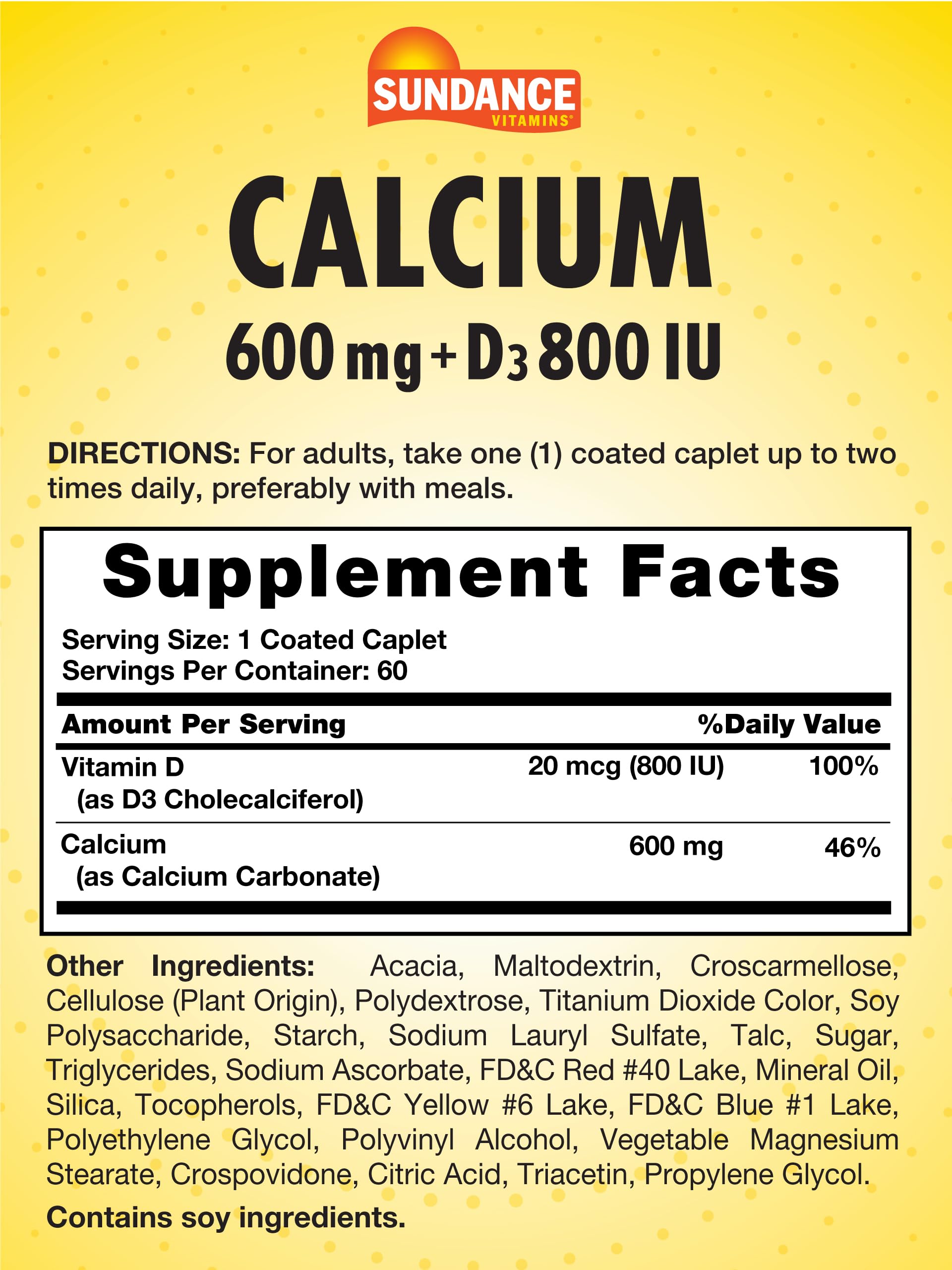 Gluten free calcium with vitamin D3