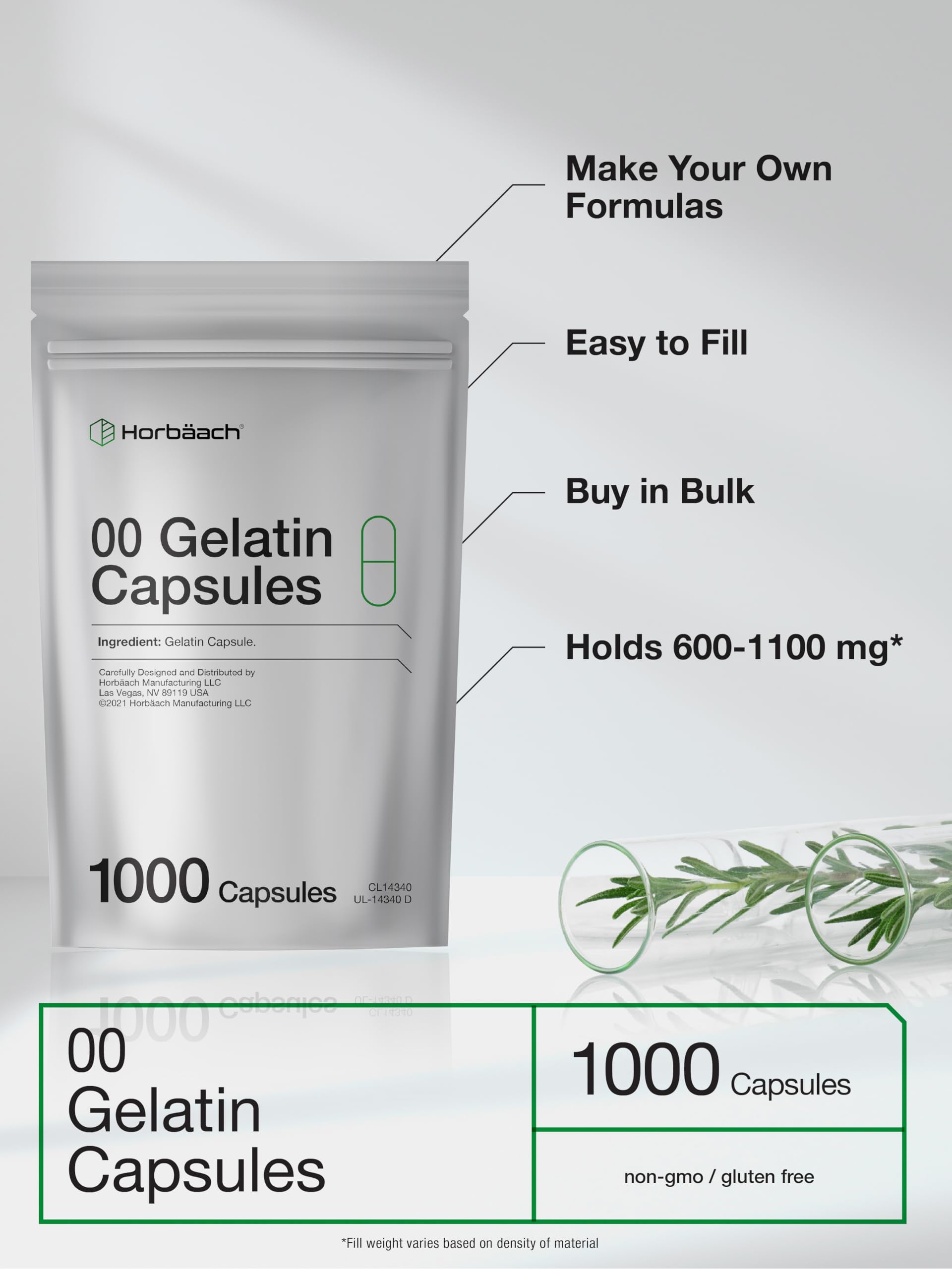 gluten free capsules for blended nutrients