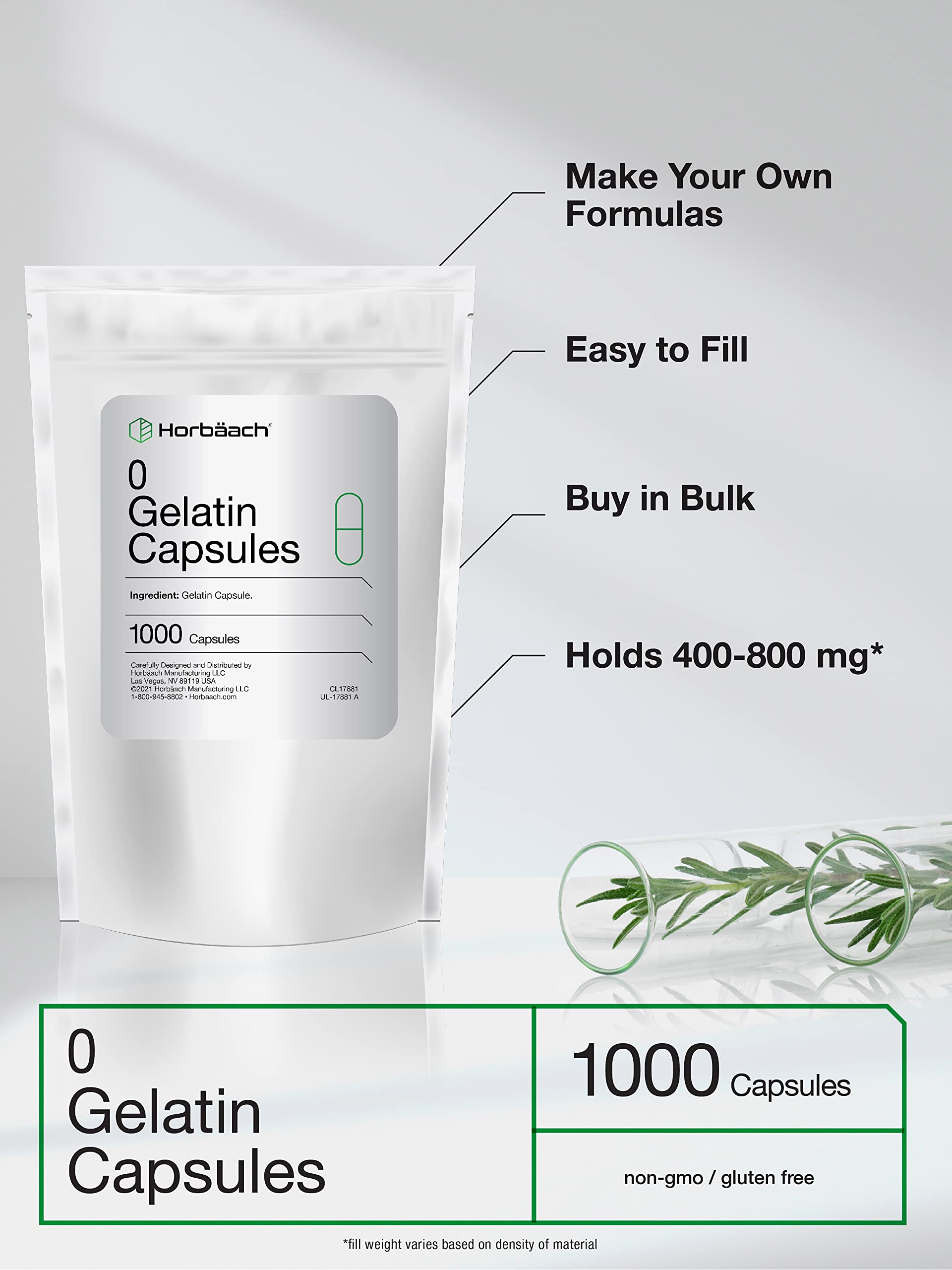 gluten-free capsules for blended nutrients