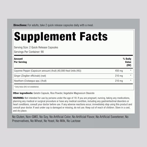 gluten free cayenne pepper capsules