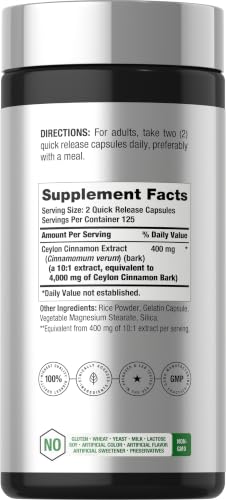 Gluten free Ceylon cinnamon capsules
