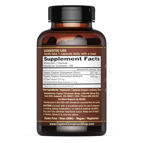 Gluten free Ceylon cinnamon supplement