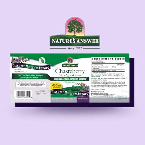 gluten-free chasteberry capsules for health