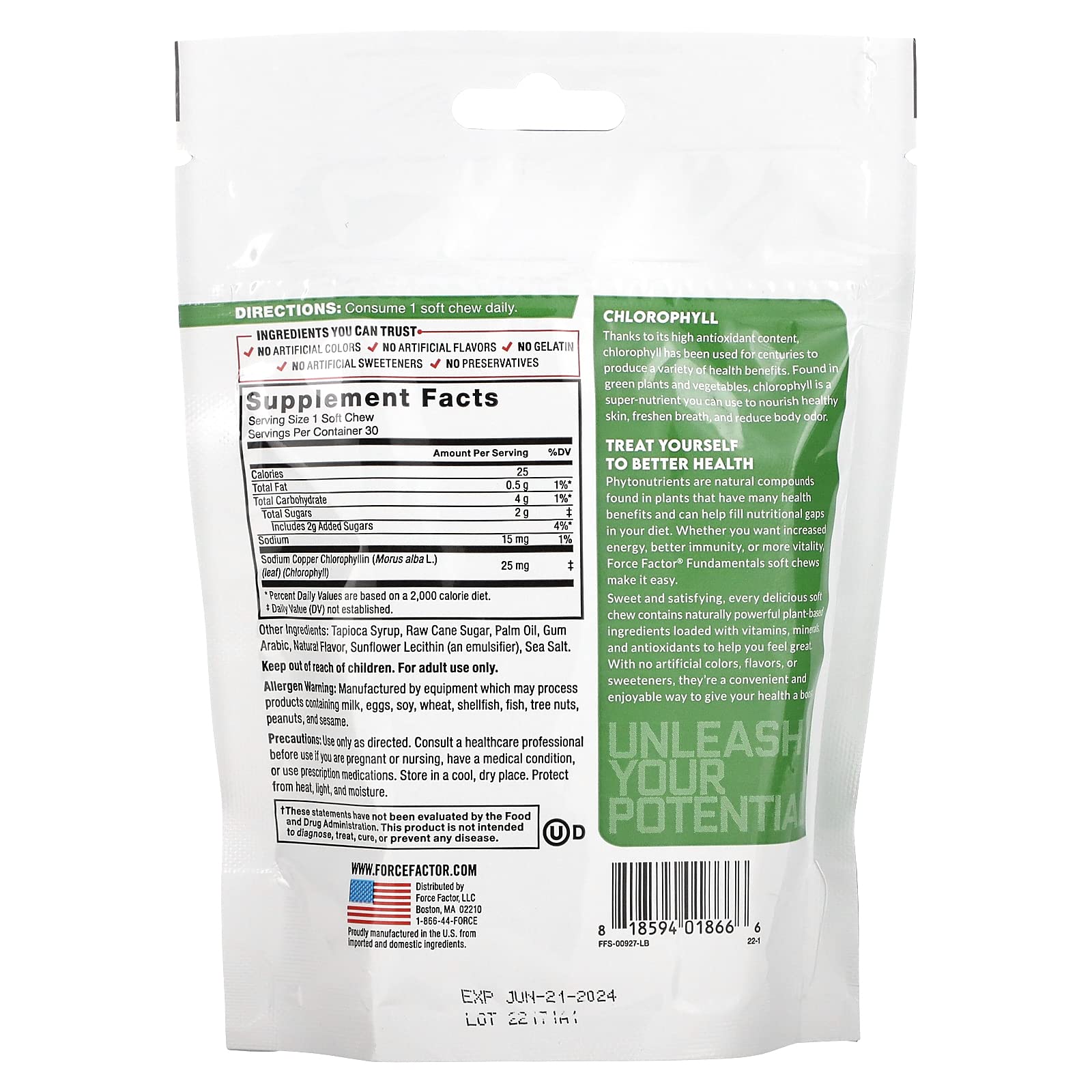 gluten-free chlorophyll chews with fresh mint