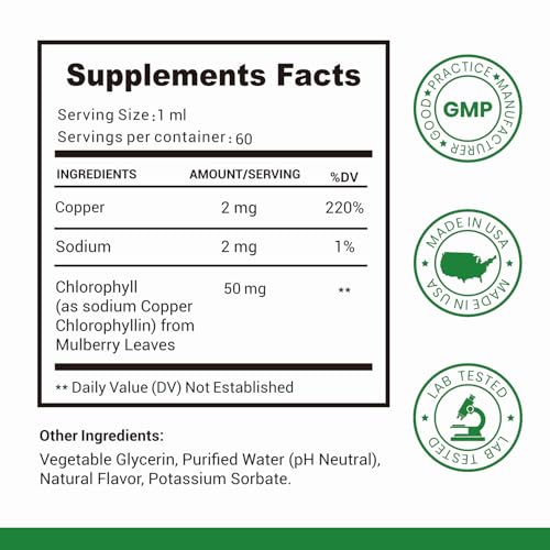 gluten free chlorophyll liquid drops