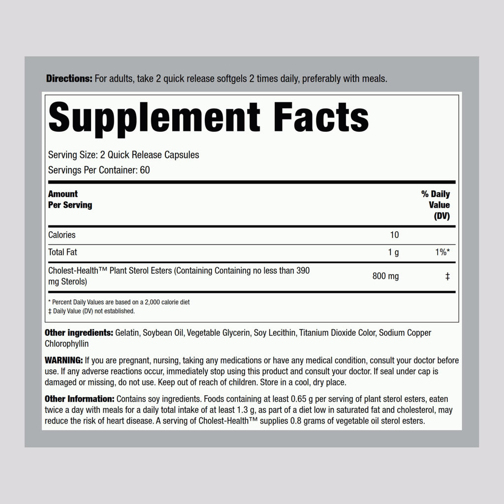 gluten free cholesterol supplement