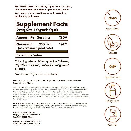 gluten free chromium picolinate benefits