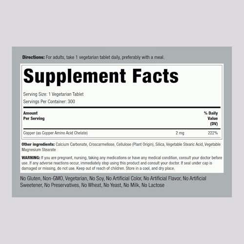 Gluten-free copper health support