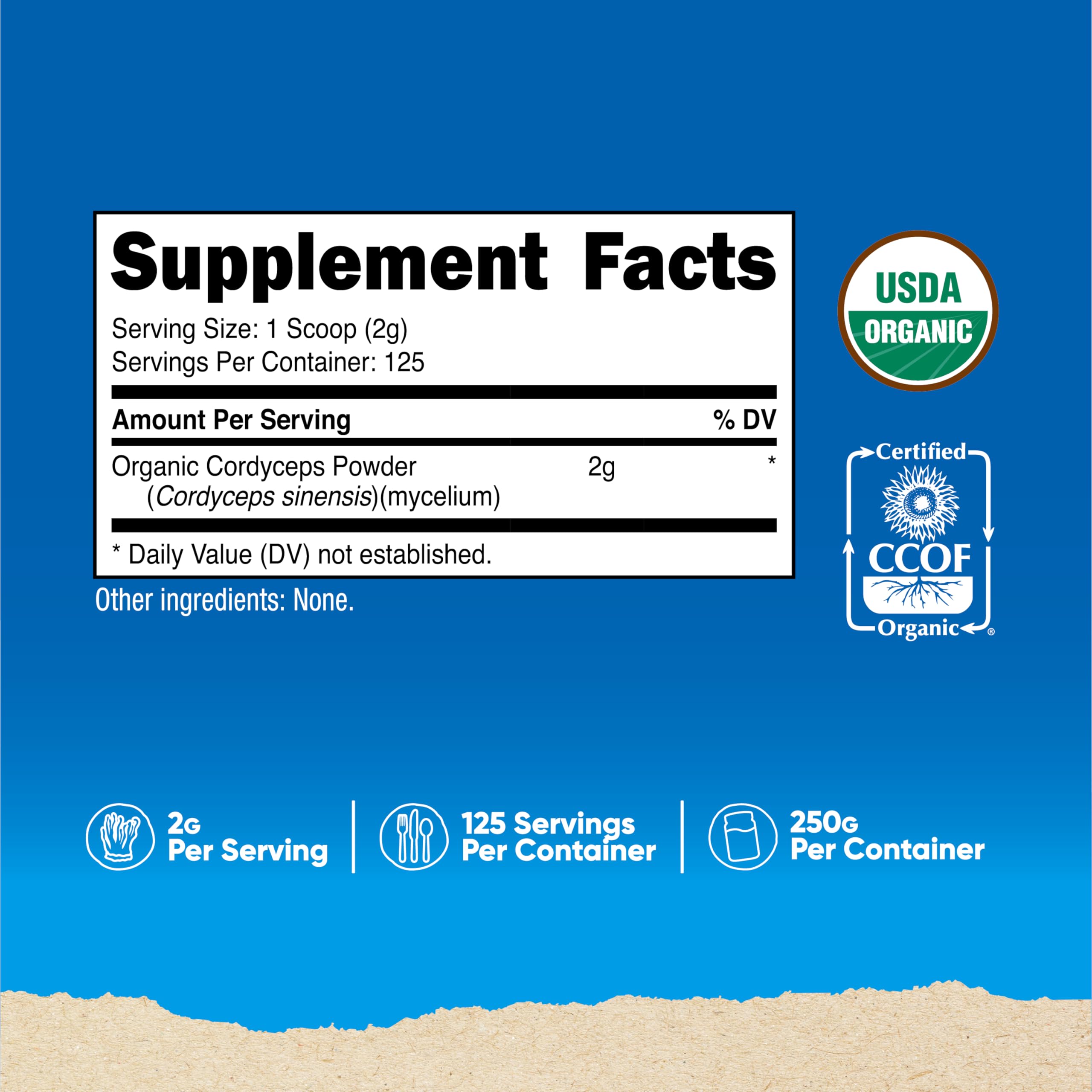 gluten-free cordyceps mushroom powder
