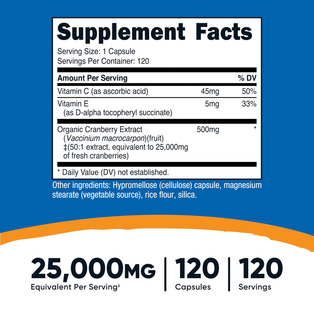 gluten-free cranberry extract benefits