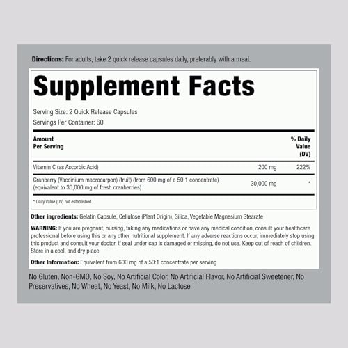 gluten free cranberry extract