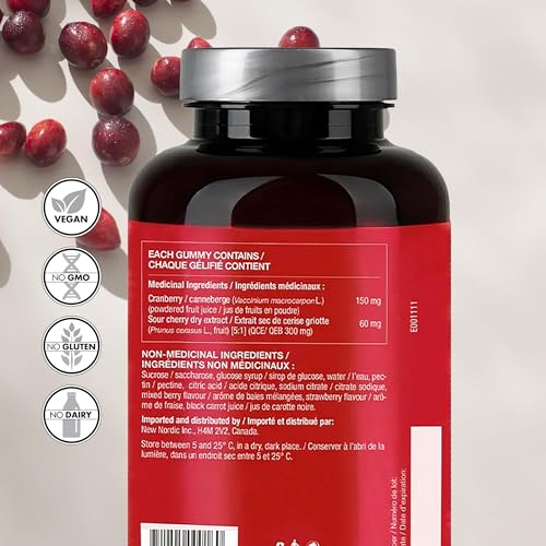 Gluten free cranberry health gummies
