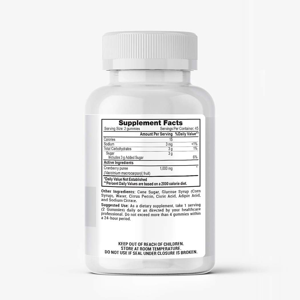 gluten-free cranberry vitamin supplement