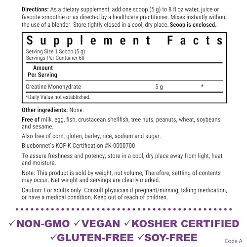 Gluten-free creatine for fitness