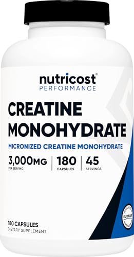 Gluten-free creatine monohydrate capsules