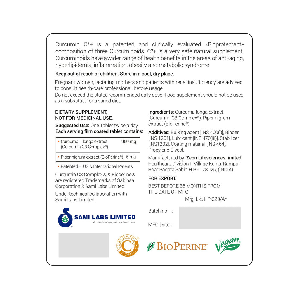 gluten-free curcumin supplement benefits