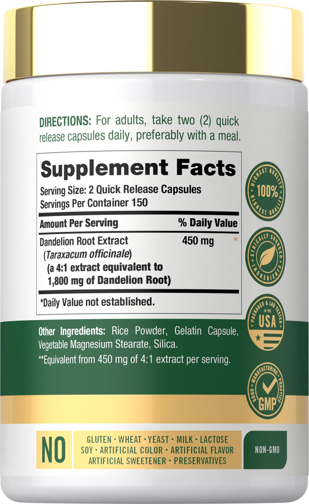 Gluten-free dandelion root benefits