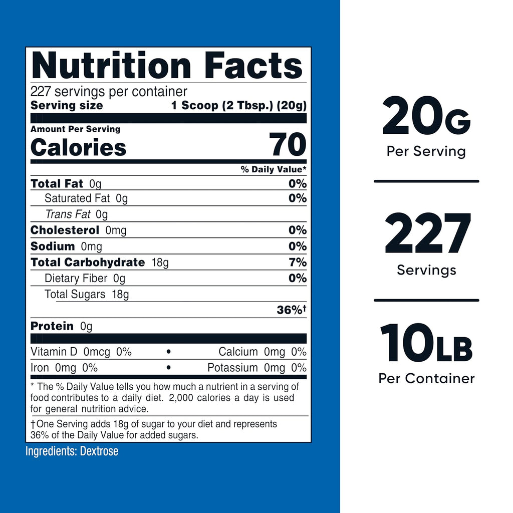 gluten free dextrose powder supplement