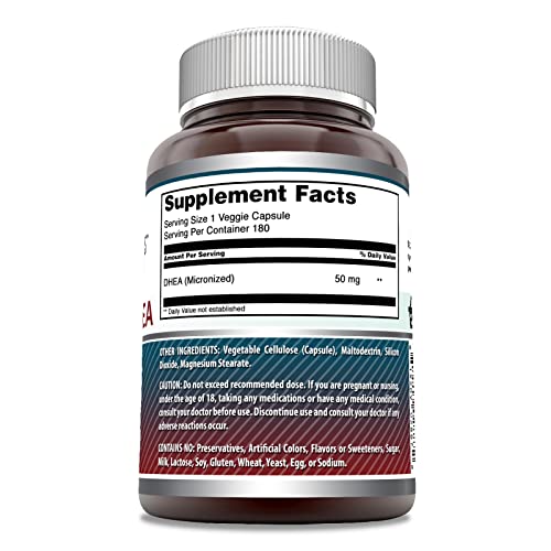 Gluten-free DHEA supplement for wellness