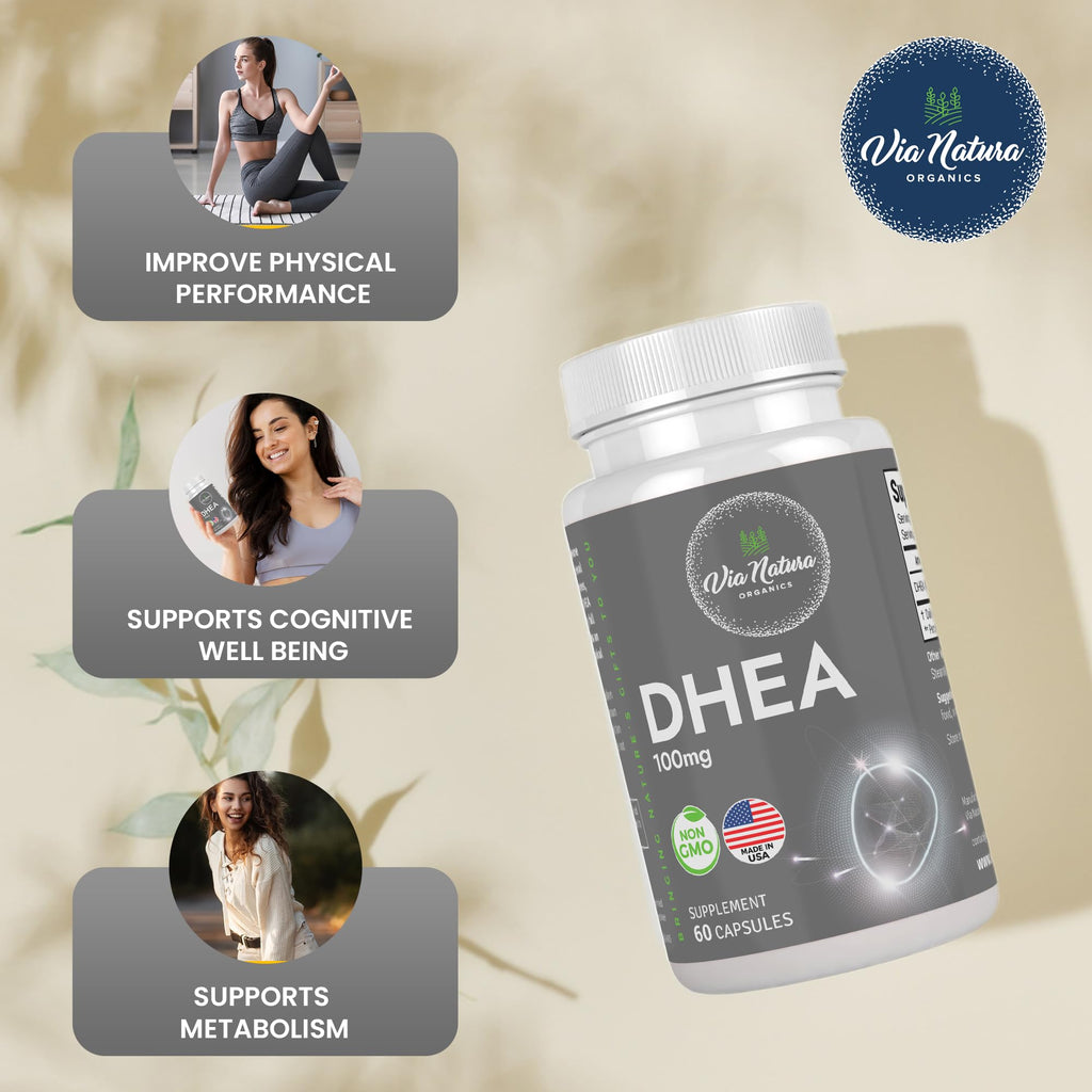 Gluten free DHEA vitamins for health