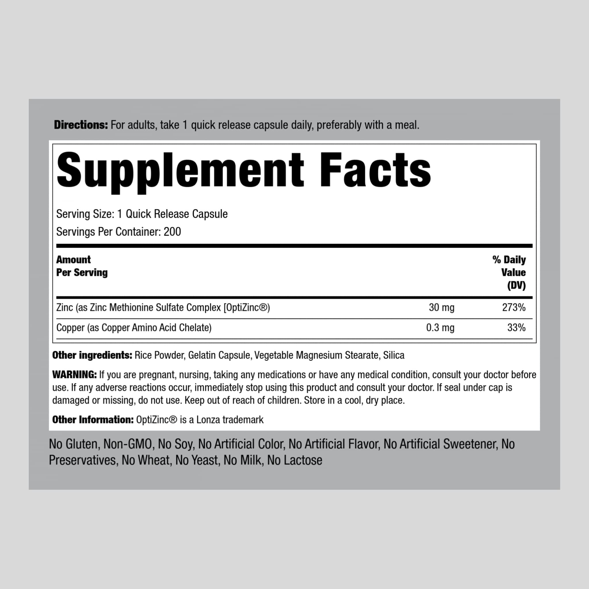 gluten-free dietary supplement capsules