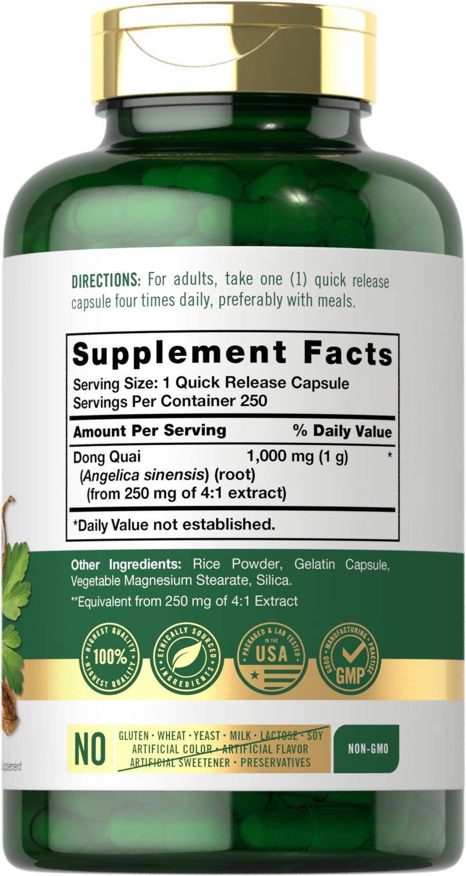 gluten-free dong quai capsules