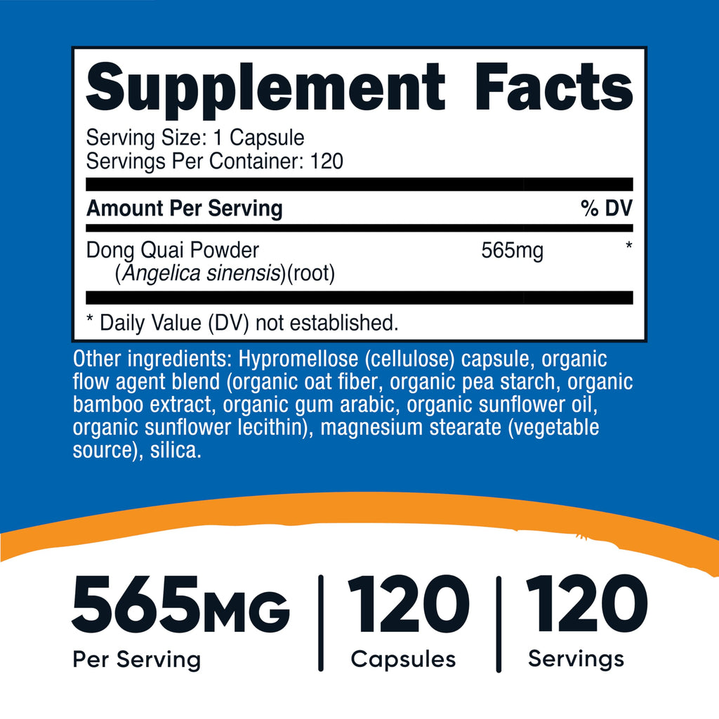 gluten-free dong quai vegetarian capsules
