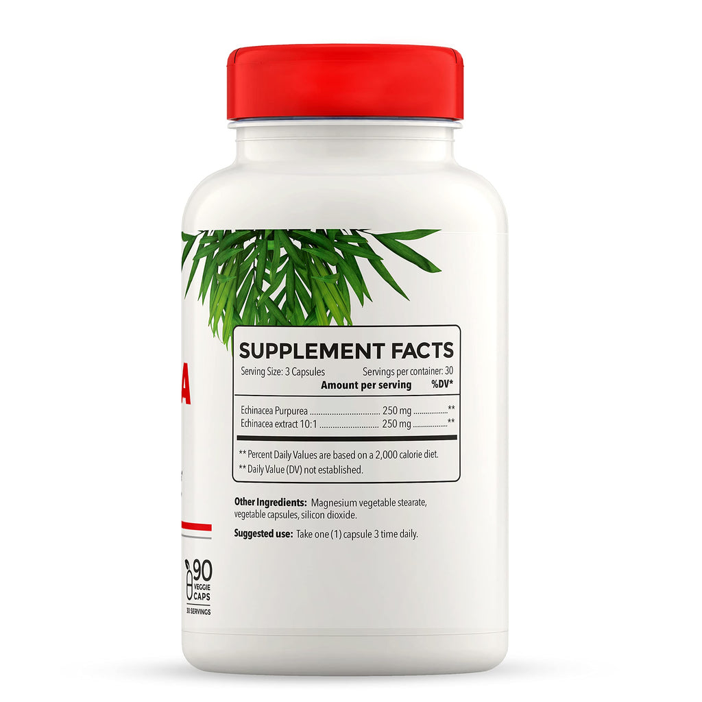 gluten-free echinacea capsules for health
